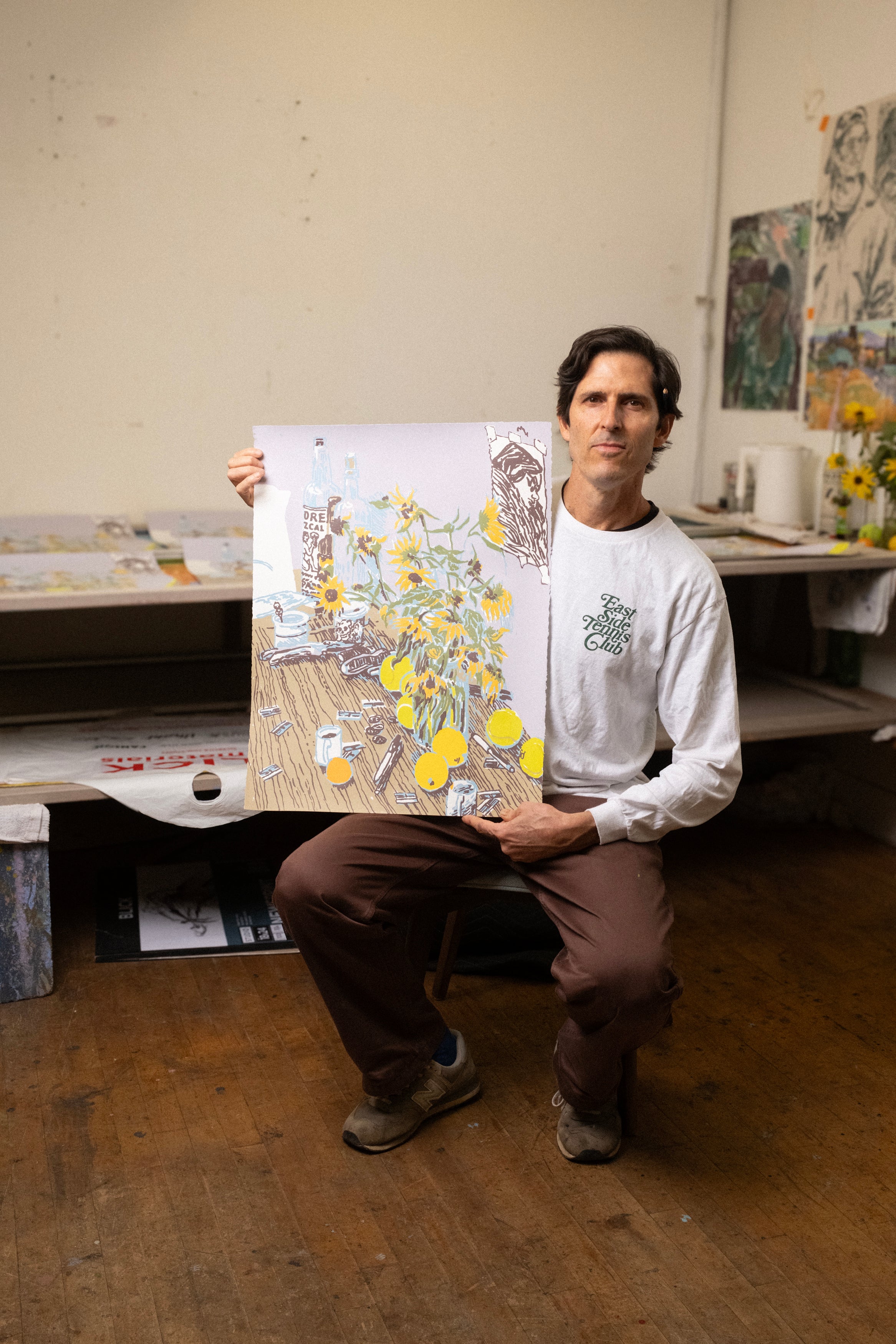Studio life in yellows – PERSONA on paper