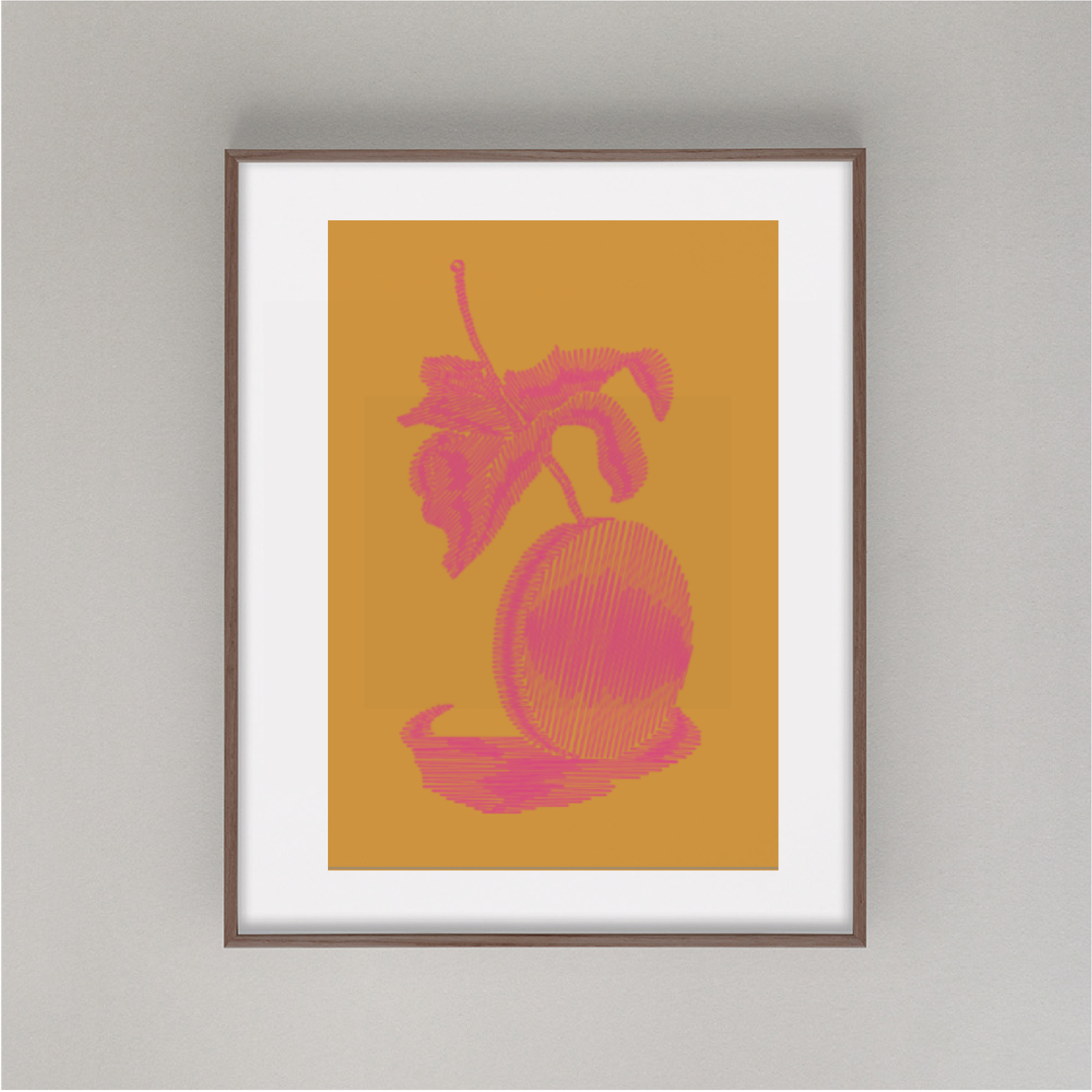 Lily in a circle vase – PERSONA on paper